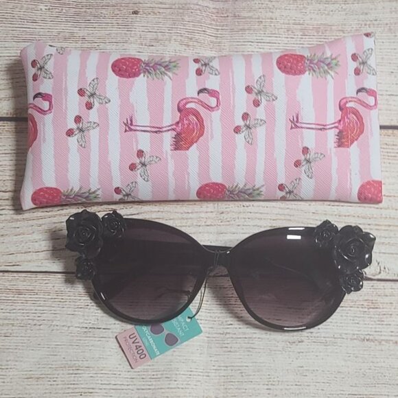 Retro Optix | Accessories | Retro Optix 3d Roses Embellished Sunglasses ...